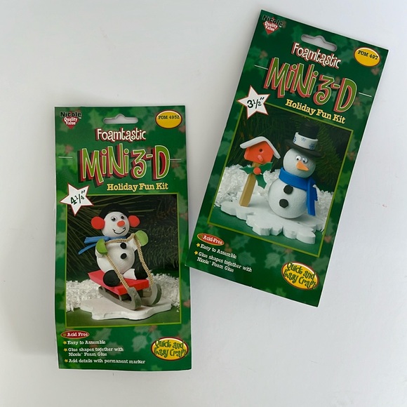 Other | Foamtastic Mini 3d Holiday Fun Kits | Poshmark